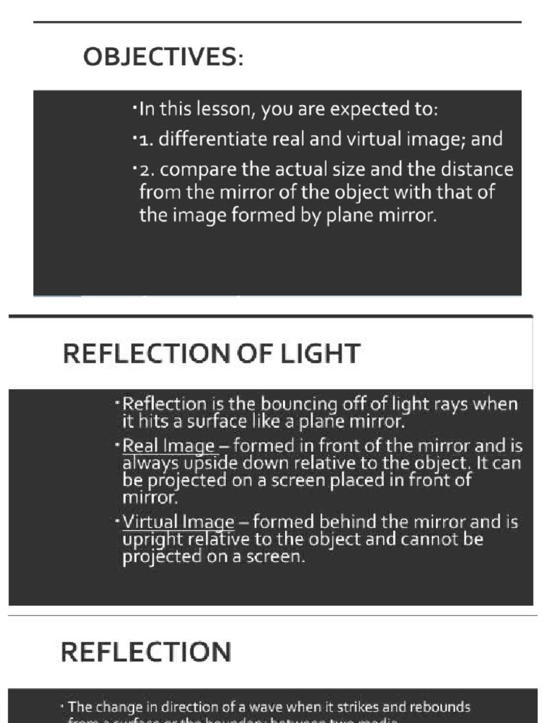 Reflection Science 10 | PDF