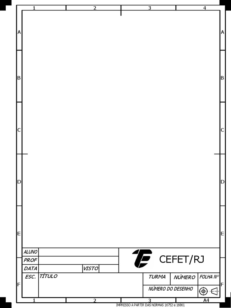 Plano de desenho técnico com legenda | PDF