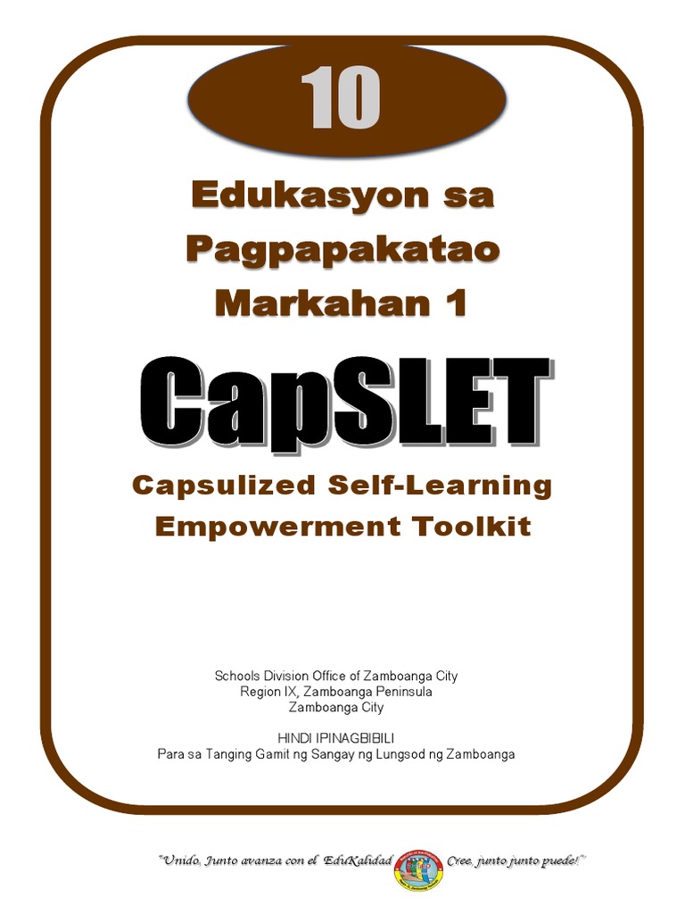 EsP 10 MELC 15 CAPSLET - Rey-1 | PDF