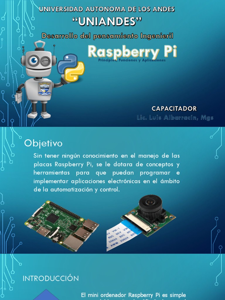 Final Raspberry Pi Clase Pdf Raspberry Pi Python Lenguaje De Programación