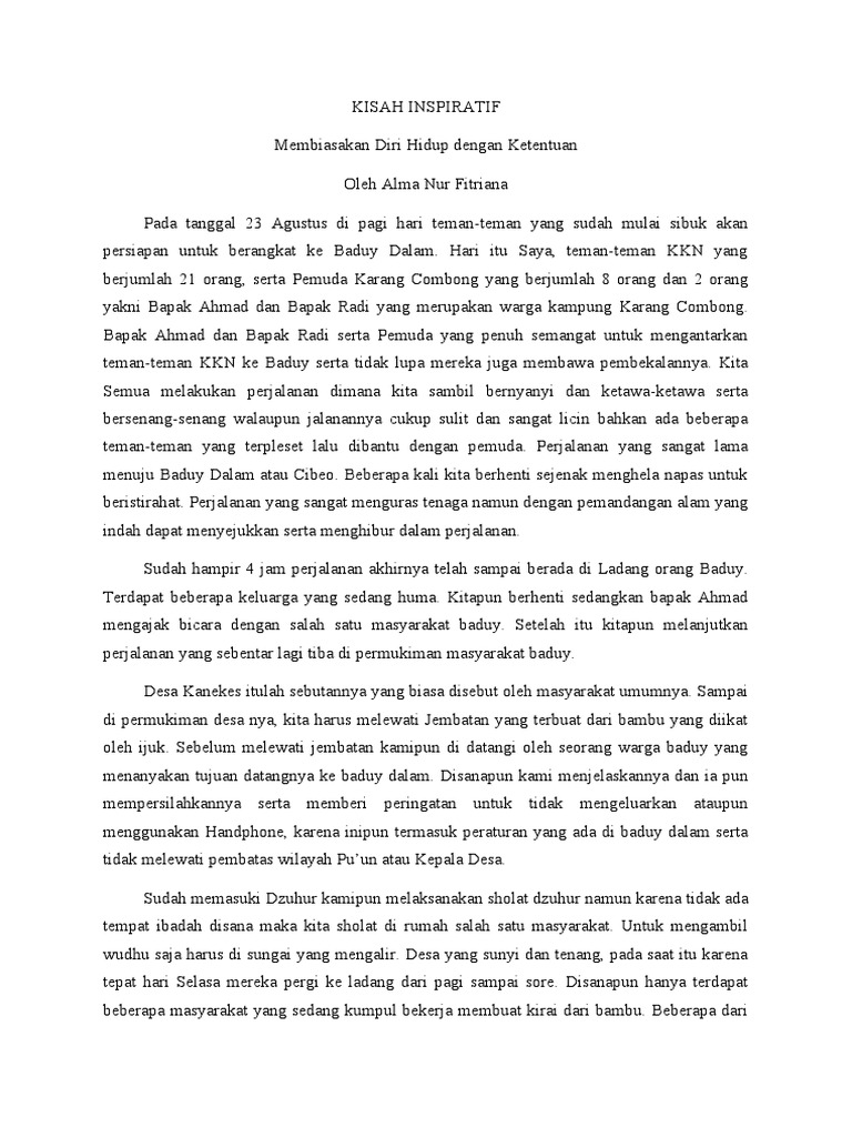 Kisah Inspiratif | PDF