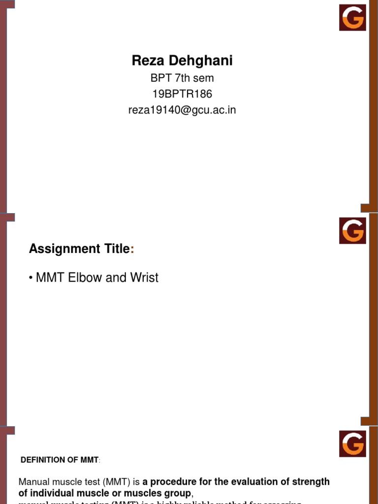 Assignment 3 | PDF | Anatomical Terms Of Motion | Elbow
