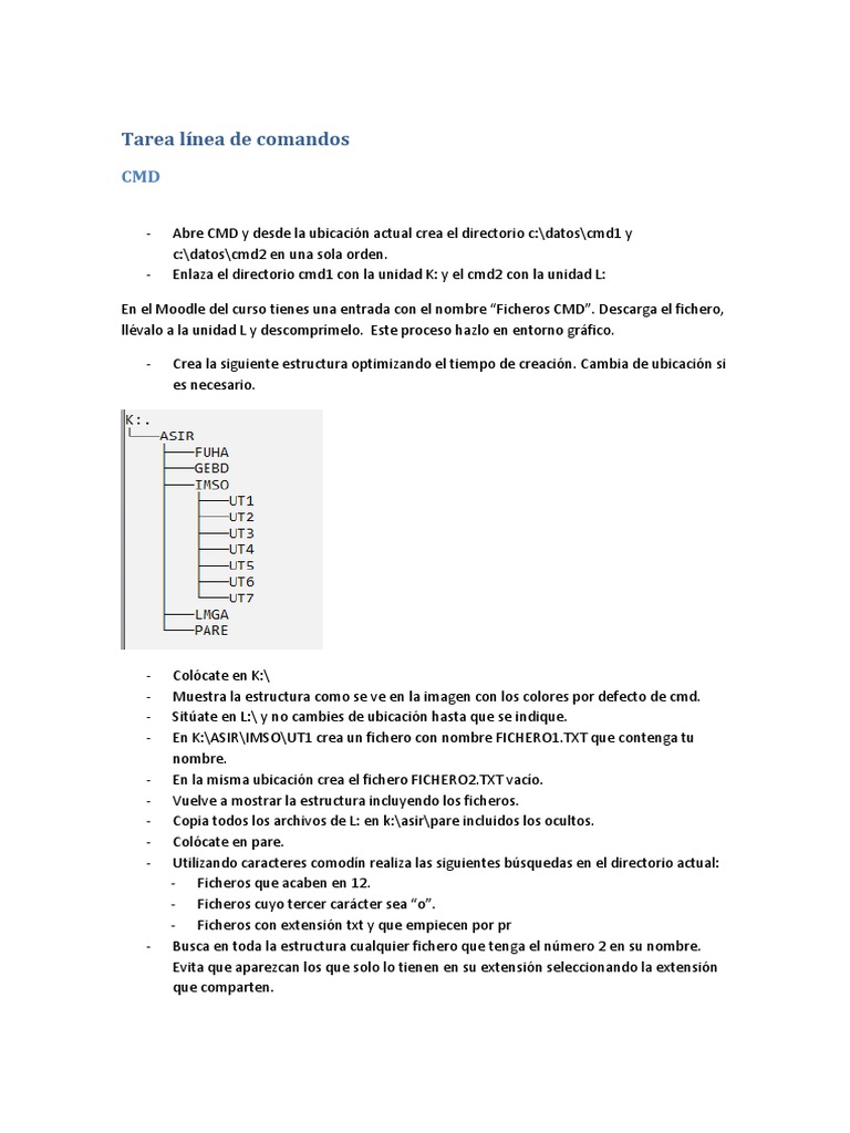 Tarea CMD Ps | PDF | Archivo de computadora | Tecnología de sistema operativo