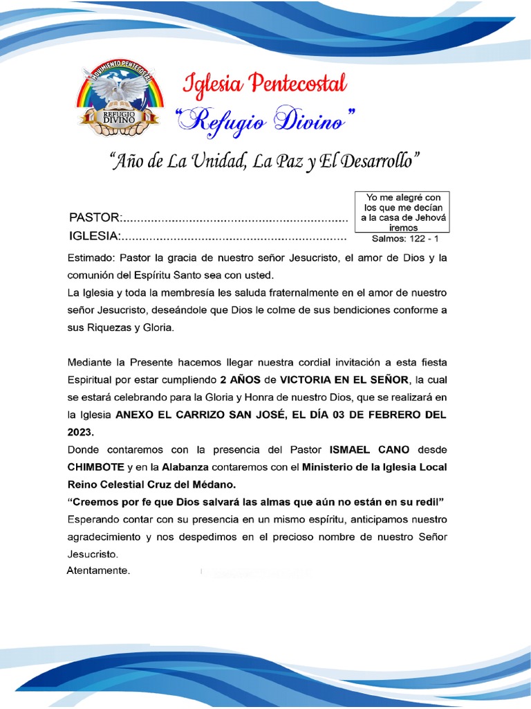 Carta Pastor 2 | PDF