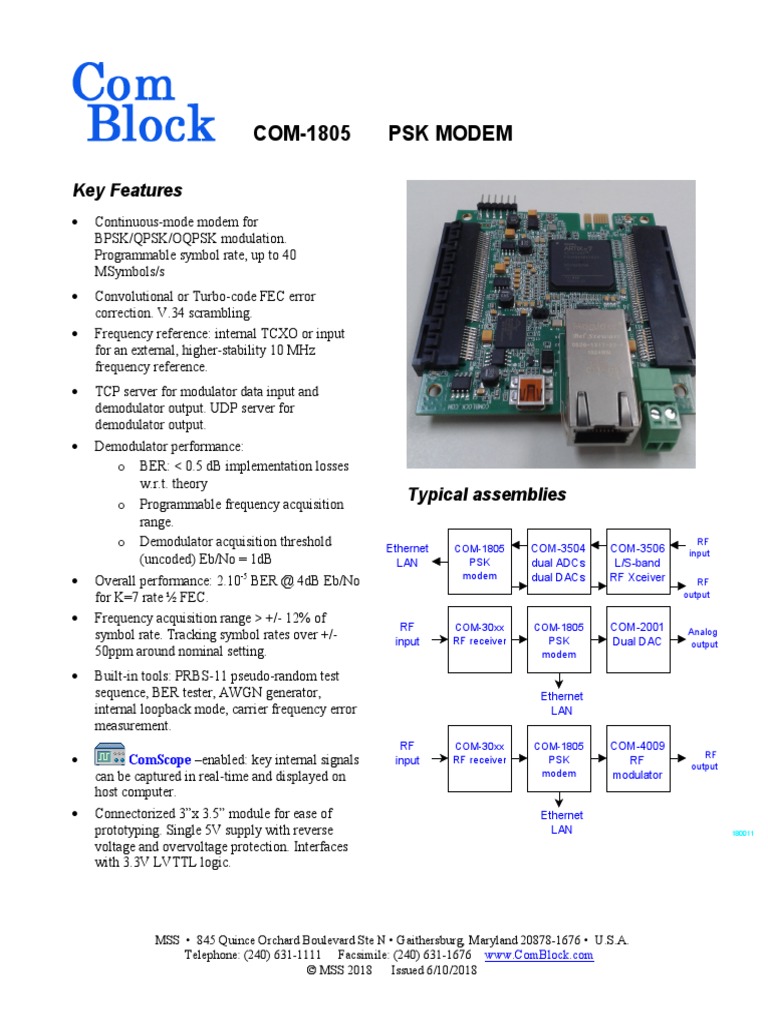 Com 1805 | PDF | Modulation | Analog To Digital Converter