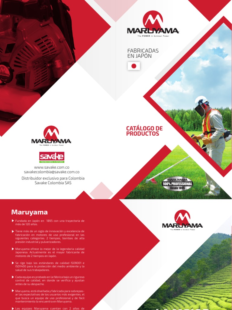 Motores Profesionales Maruyama | PDF | Carburador | Motor de combustión interna