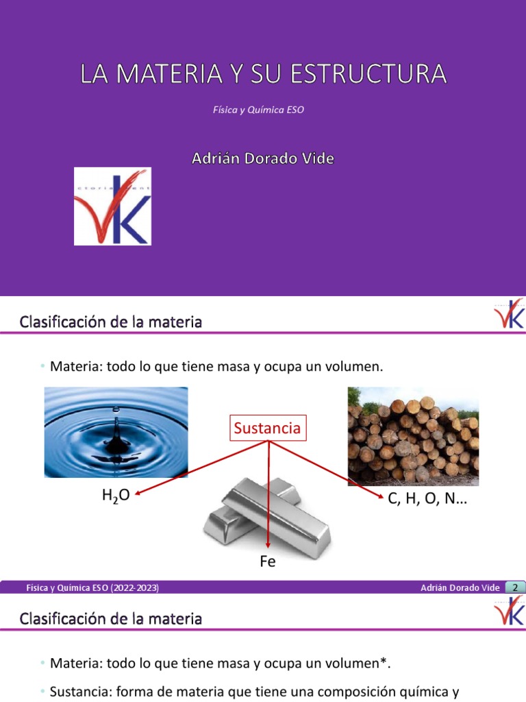 Clasificación de la Materia en Química | PDF | Concentración | Mezcla