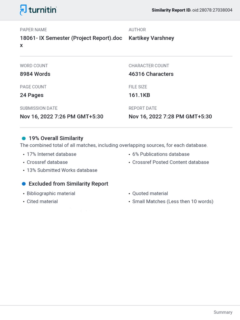 IX Semester (Project Report) Turnitin | PDF | Google Play | Android (Operating System)