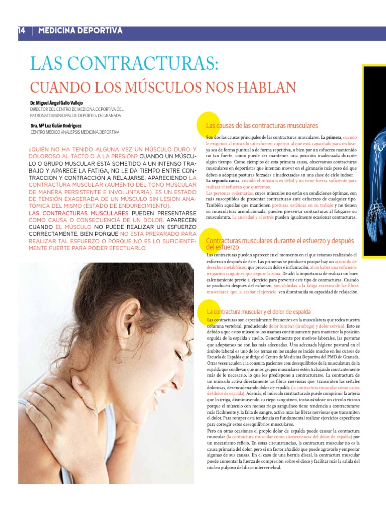 Causas y prevención de contracturas musculares | PDF | Dolor lumbar ...