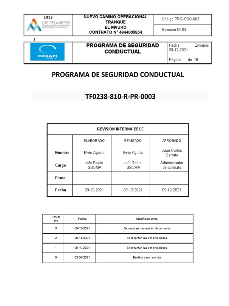 Programa de Seguridad Conductual 2021 | PDF | Comportamiento | Informática