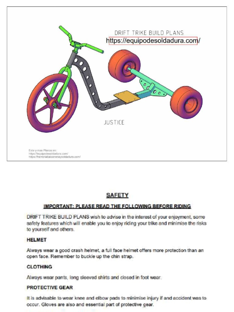 Blueprint Drift Trike Frame Plans And Measurements