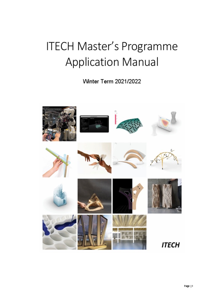 ITECH Master's Application Guide | PDF | Academic Degree