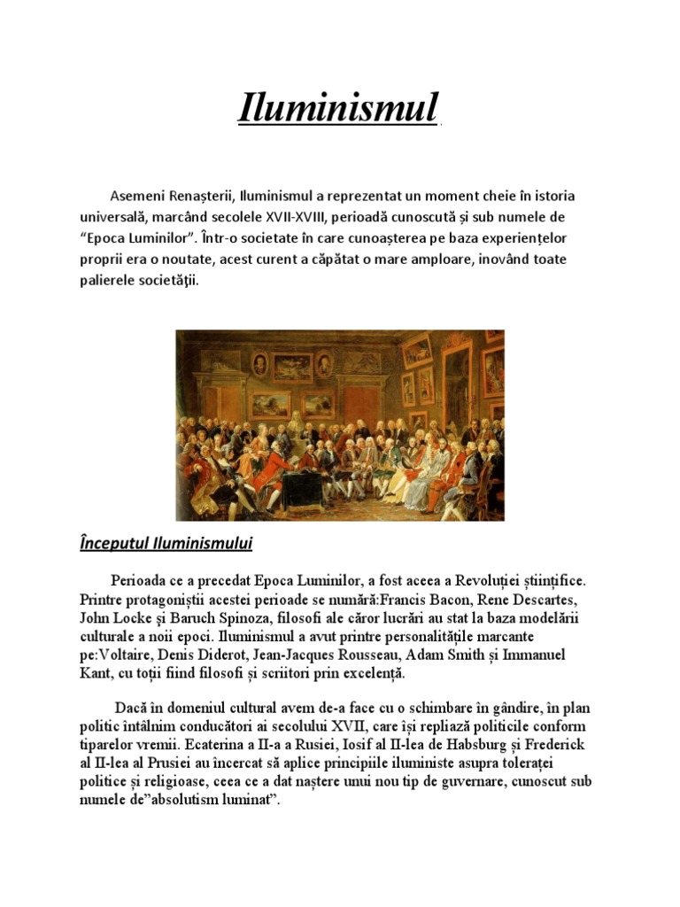 Iluminismul | PDF