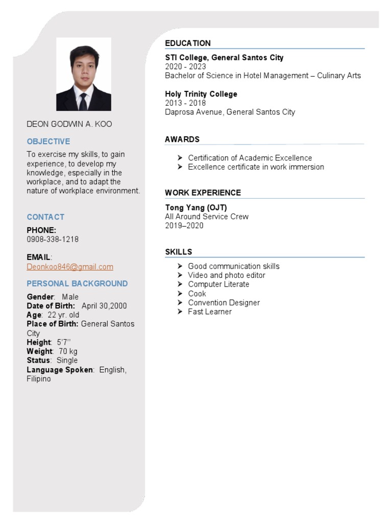 Deon Resume | PDF