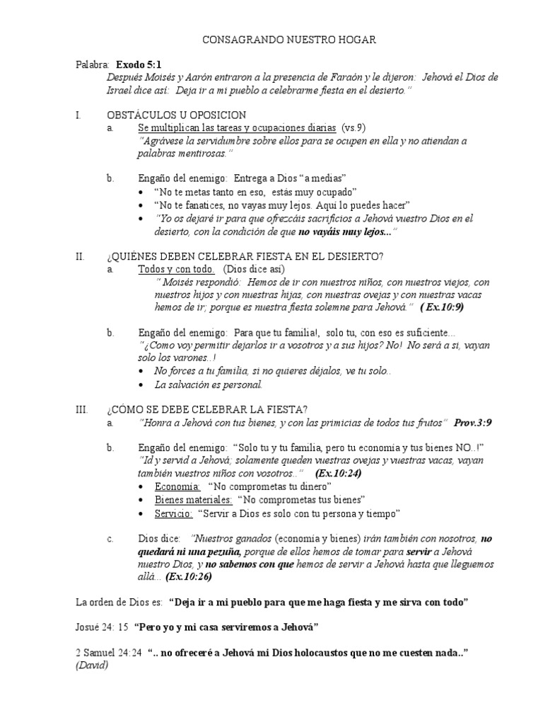Consagrando Nuestro Hogar | PDF