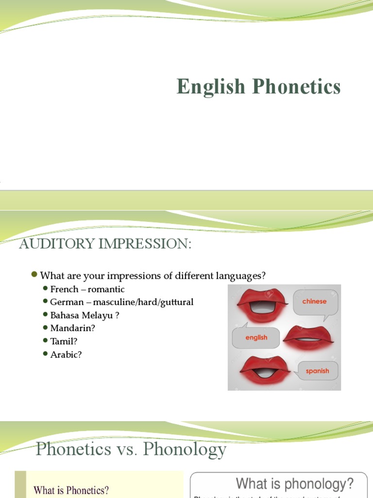 English Phonetics | PDF | Phonetics | Human Voice