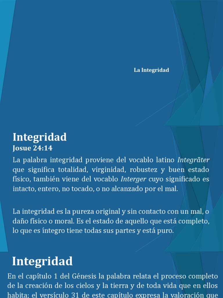 Integridad | PDF