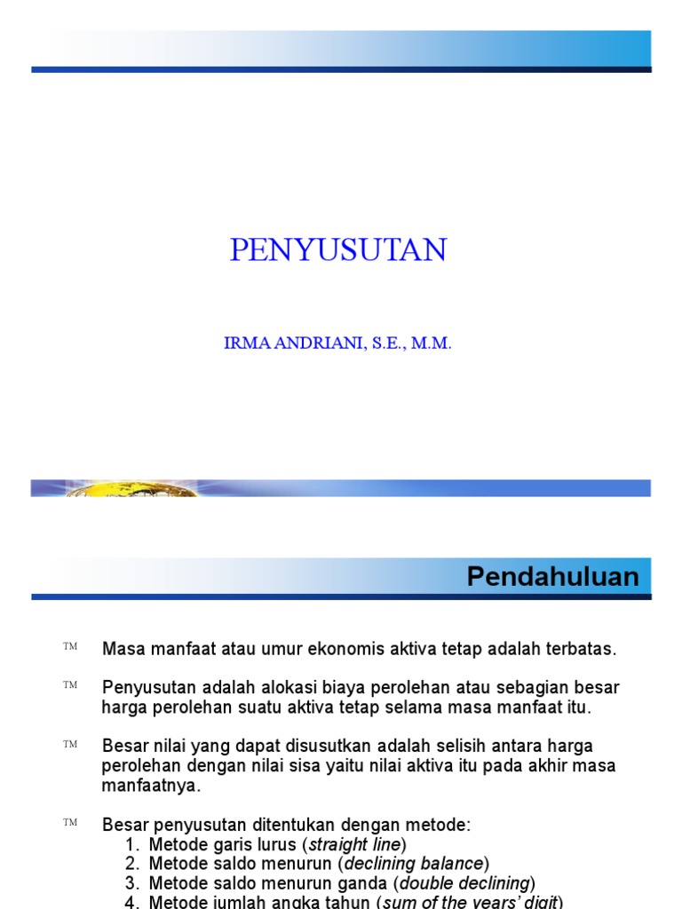 Penyusutan | PDF