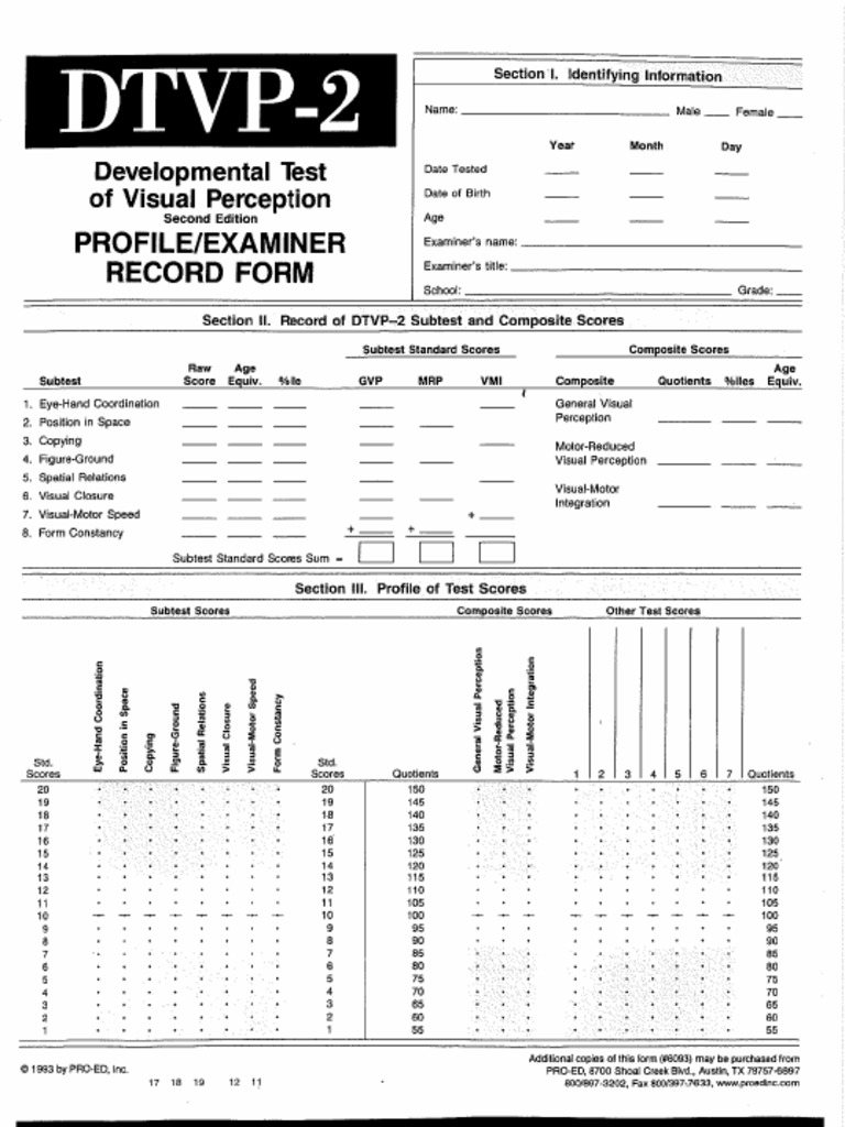 DTVP 2 Examiner Form | PDF