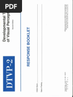 TVPS-3 Scoring Sheet | PDF | Neuropsychological Assessment | Brain