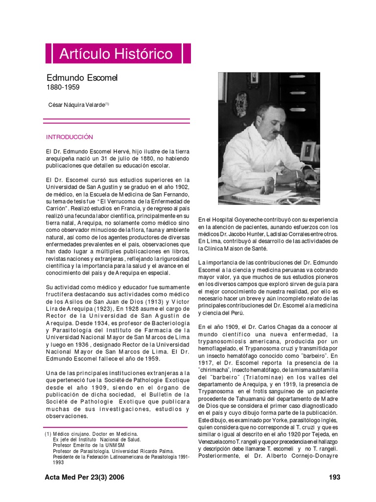 ESCOMEL | PDF | Ciencias de la Salud | Medicina