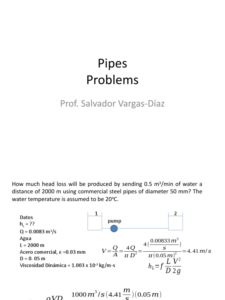 Pipes Solved Problems | PDF | Gas Technologies | Chemical Engineering Pipes Solved Problems | PDF | Gas Technologies | Chemical Engineering