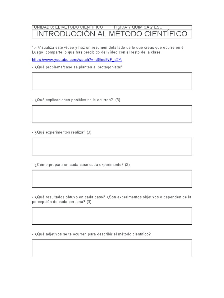 Introducción al Método Científico | PDF