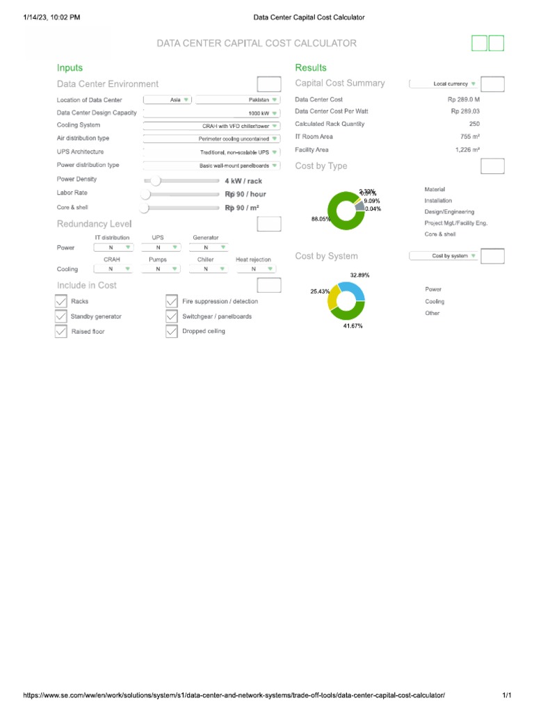 Data Center Load Calculation | PDF