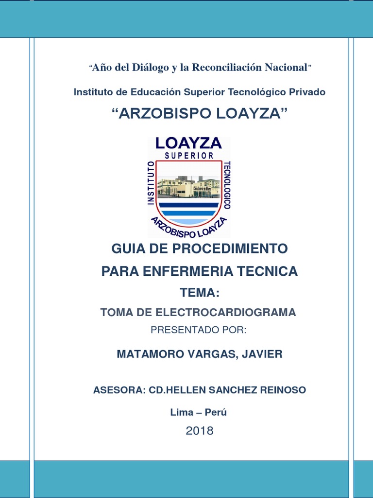 "Arzobispo Loayza": Guia de Procedimiento para Enfermeria Tecnica | PDF