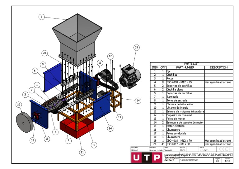 Plano de Montaje | PDF | Máquinas | Máquinas rotativas