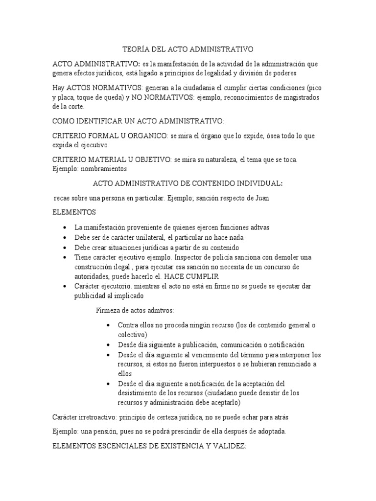 Teoría Del Acto Administrativo | PDF | Justicia | Crimen y violencia