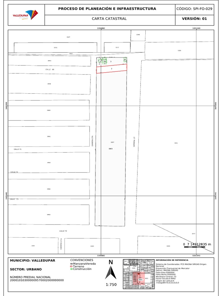 Certificado Carta Catastral 800000278 34155 | PDF