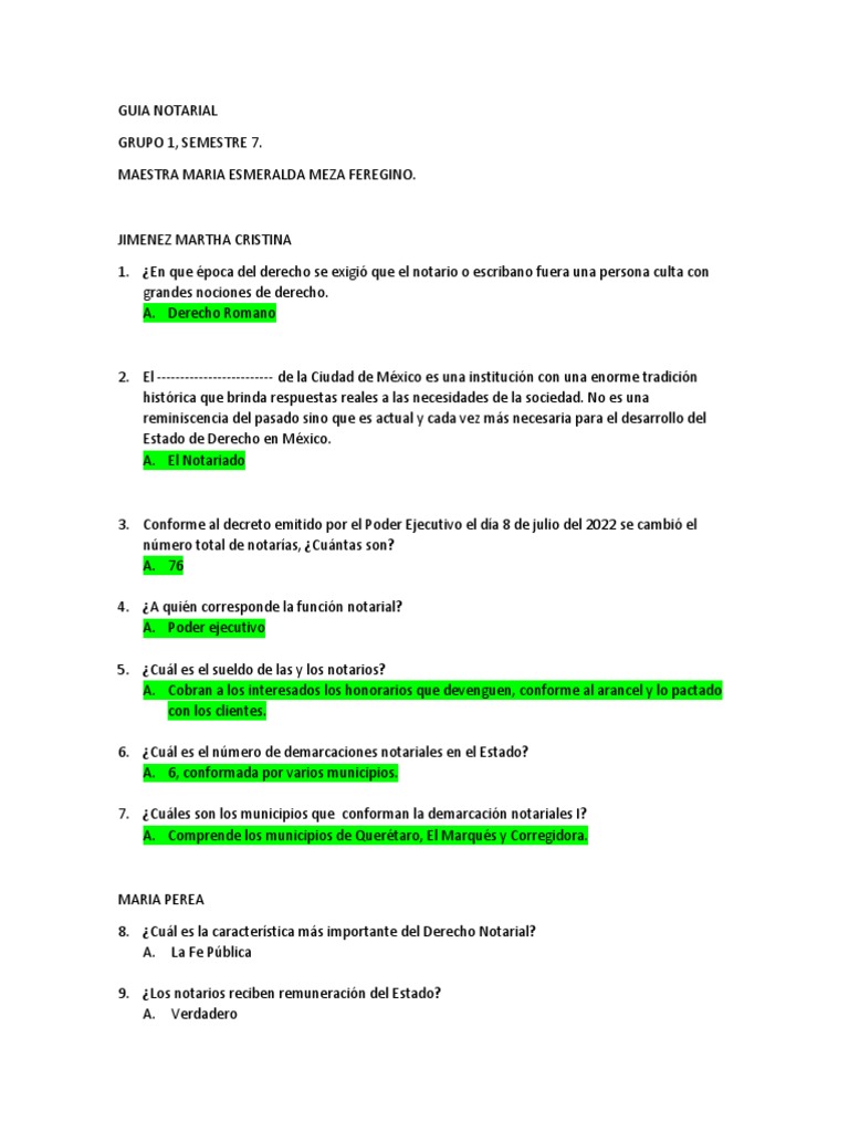 Guia Examen Notarial | PDF | Justicia | Crimen y violencia