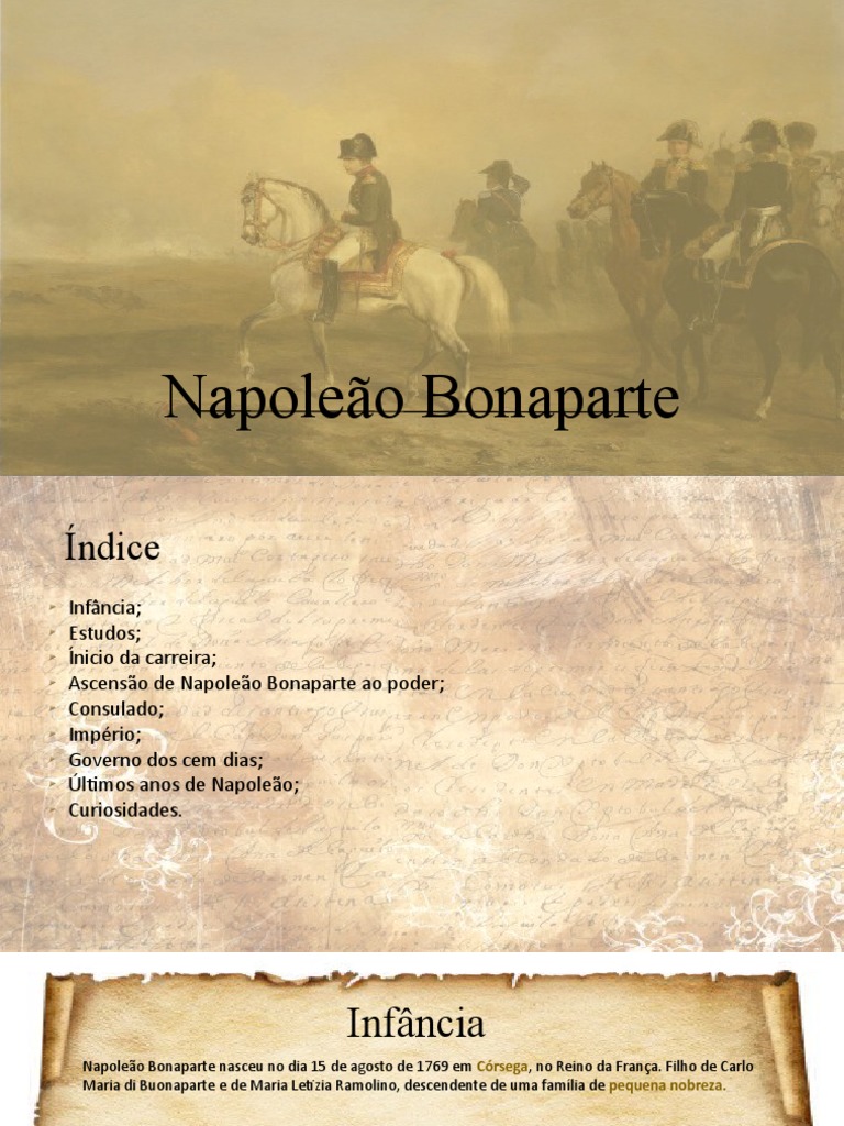 Napoleão Bonaparte | PDF | Primeiro Império Francês | Napoleão