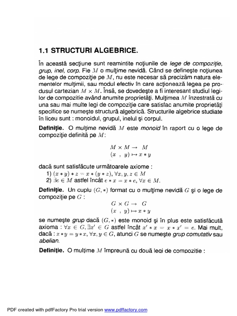 Algebra Liniara | PDF