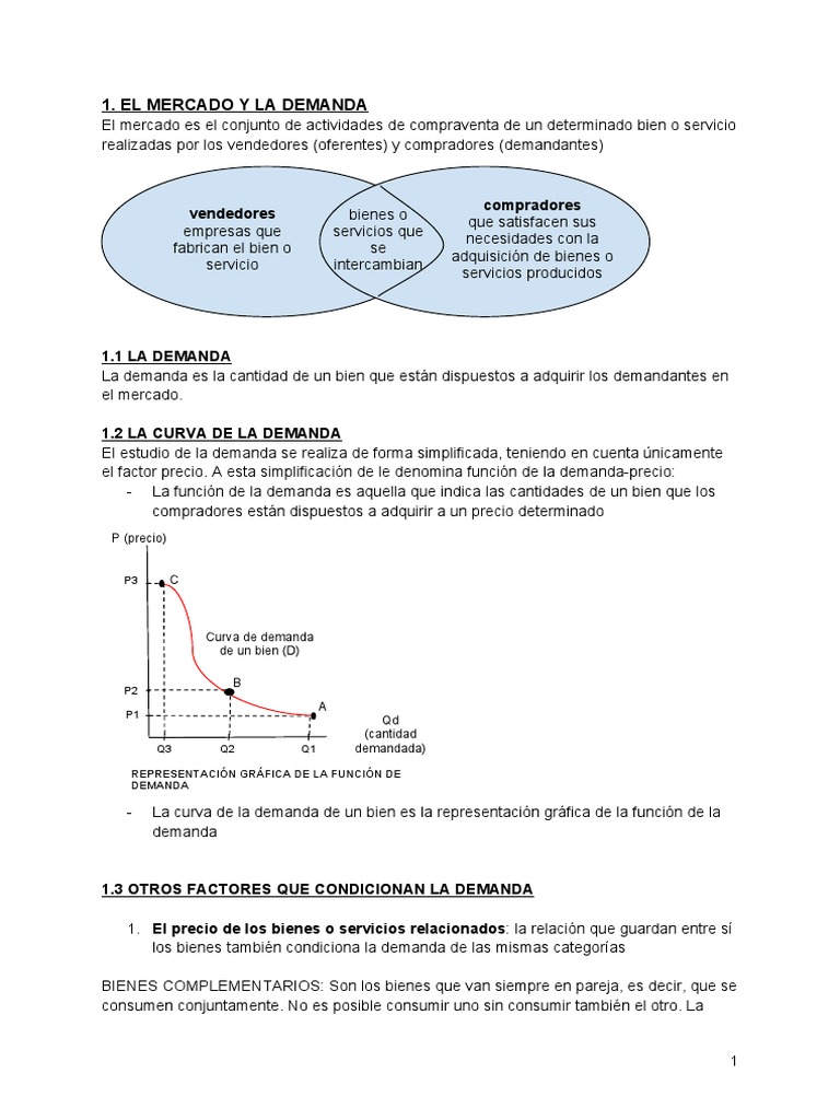 El Mercado | PDF | Oferta y demanda | Mercado (economía)