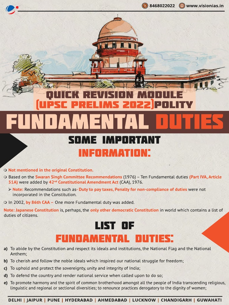 Fundamental Duties | PDF