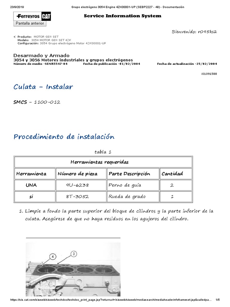 Torque de Culata | PDF | Tornillo | Partes de vehículo
