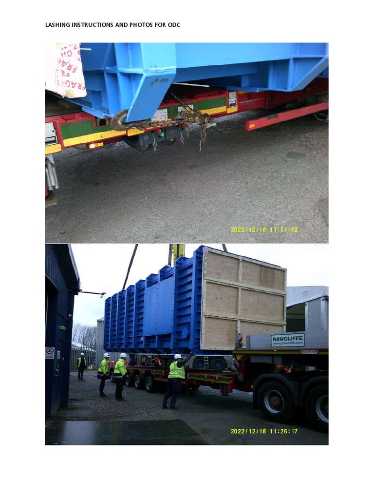 Lashing Instructions For ODC | PDF