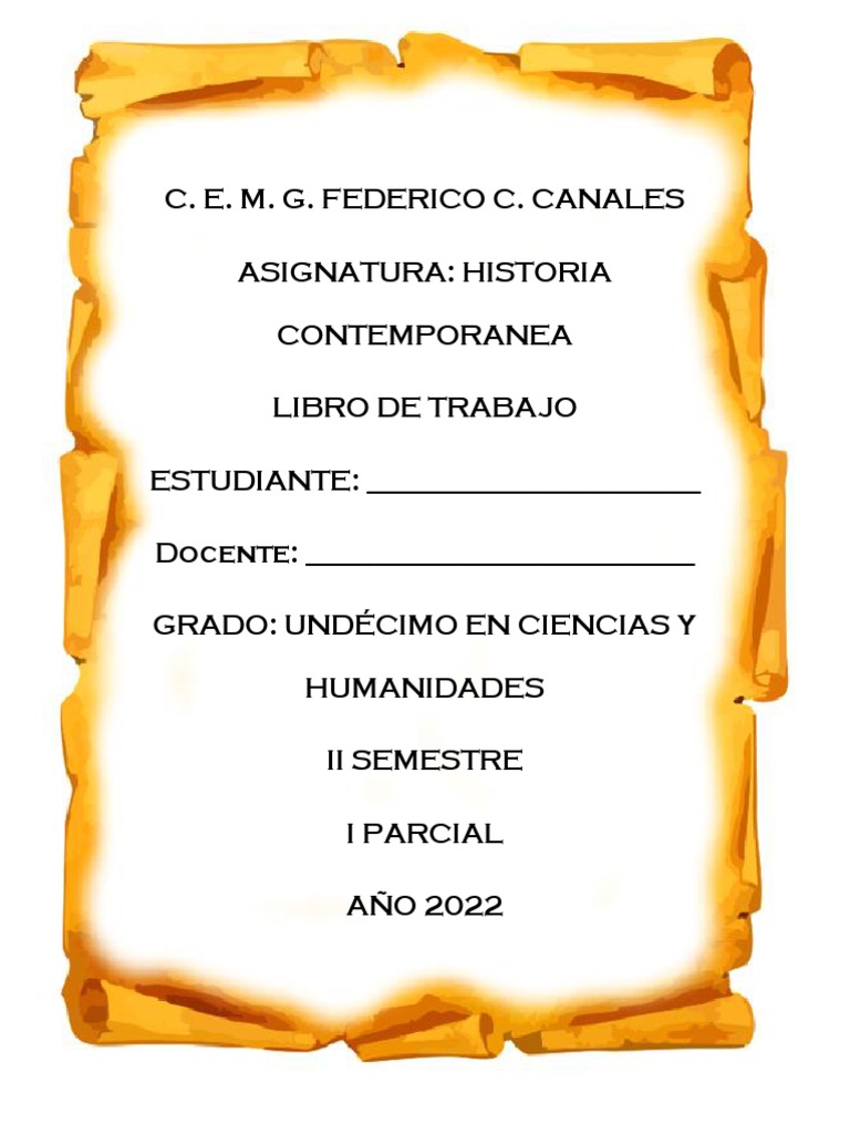 Libro de Trabajo Historia C - Undécimo | PDF | Declaración de independencia de los Estados ...