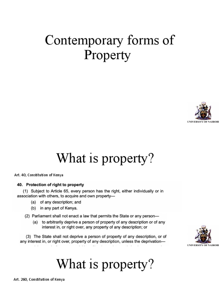 Contemporary Forms of Property | PDF | Property | Intellectual Property