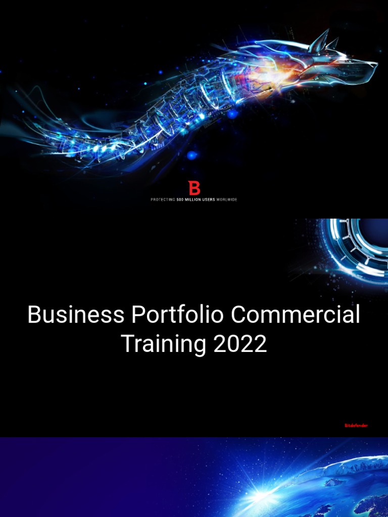 Bitdefender - Business Portfolio Commercial Training 2022 | PDF