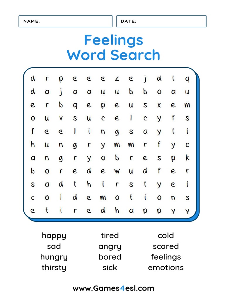 Feelings Worksheets 3 | PDF