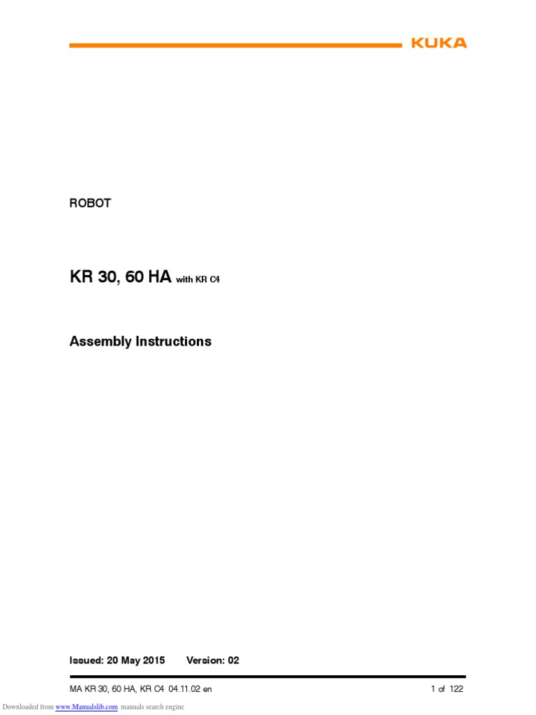 KR 30 Ha | PDF | Electric Motor | Robot