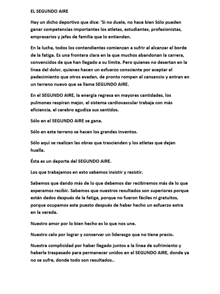 El Segundo Aire | PDF