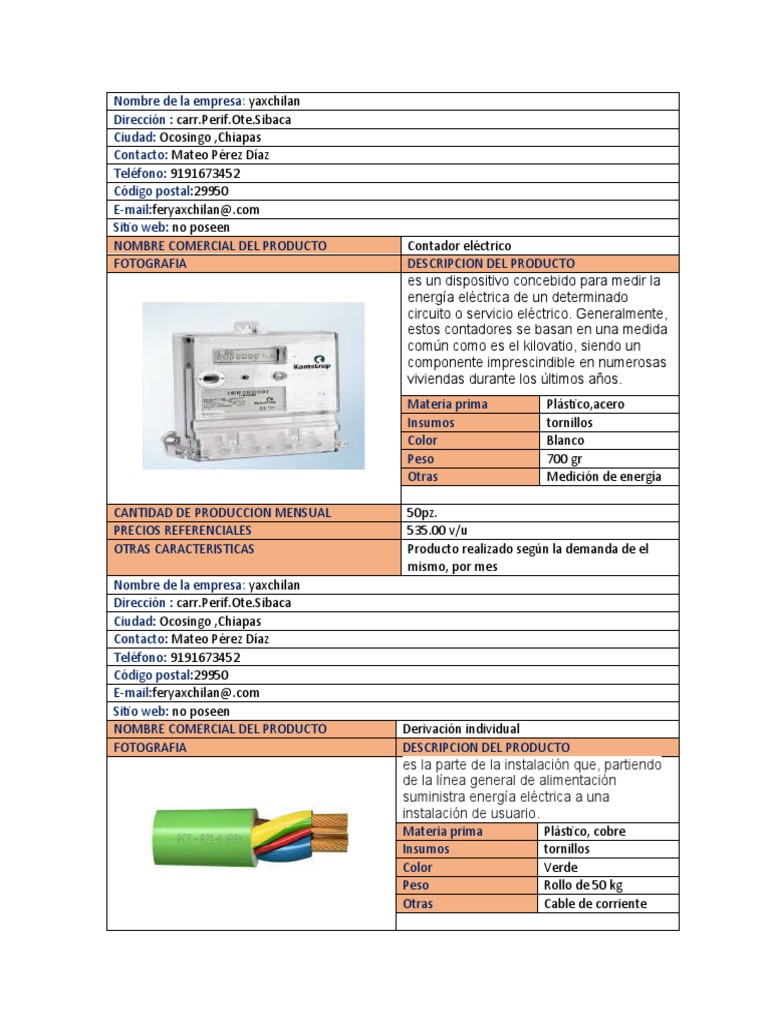 Fichas Técnicas | PDF | Ingenieria Eléctrica | Electricidad