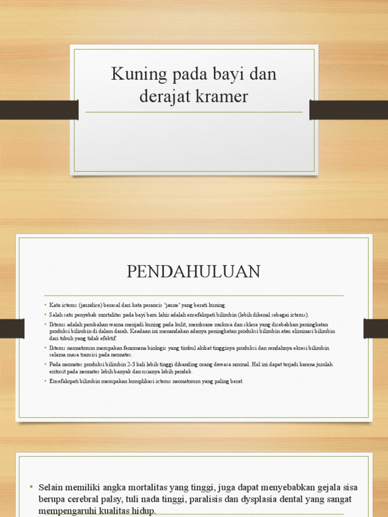 Kuning Pada Bayi Dan Derajat Kramer | PDF