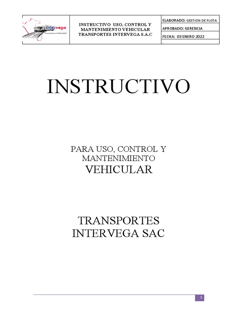 Instructivo de Conductores | PDF | Licencia de conducir | Vehículos