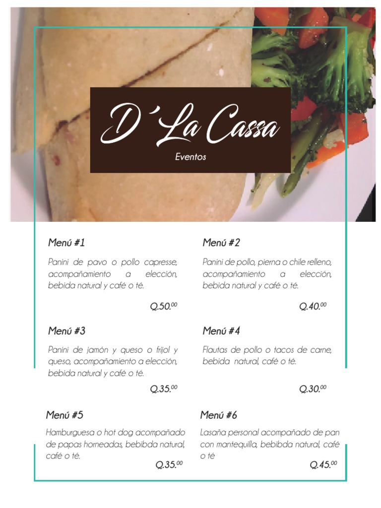 Menu Refacciones | PDF