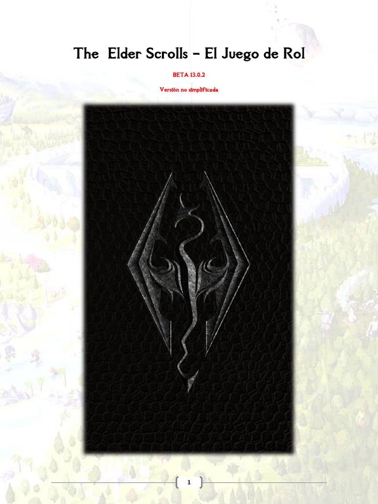 The Elder Scrolls - El Juego de Rol: BETA 13.0.2 Versión No Simplificada | PDF | Juegos de rol